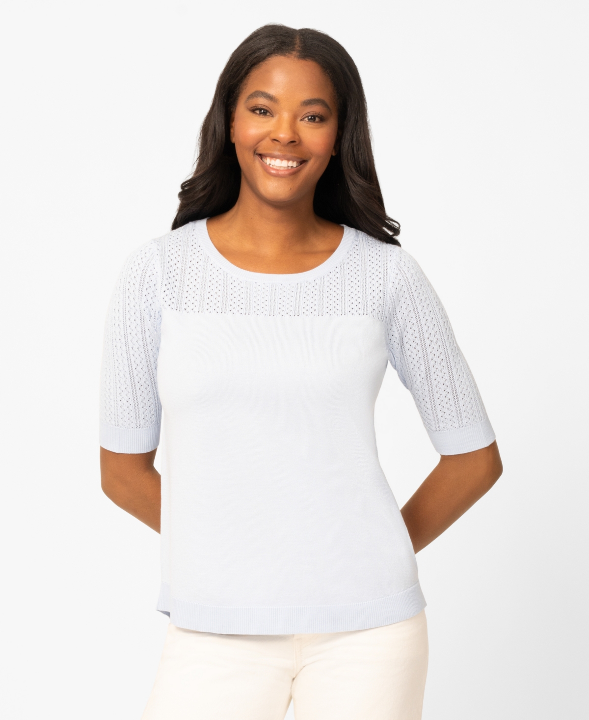 Click here for Melissa Paige Womens Cable Round Hem Sweater  Macy... prices