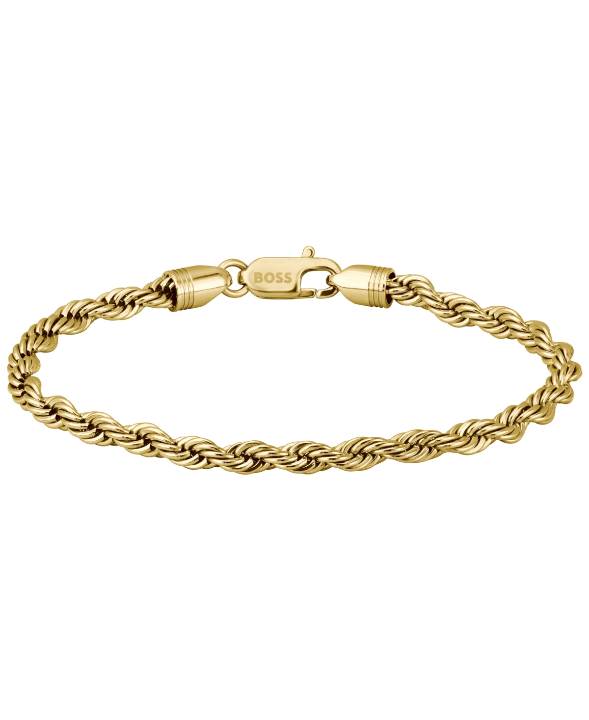 Click here for Hugo Boss Men Myles Ionic Plated Thin Gold Steel B... prices