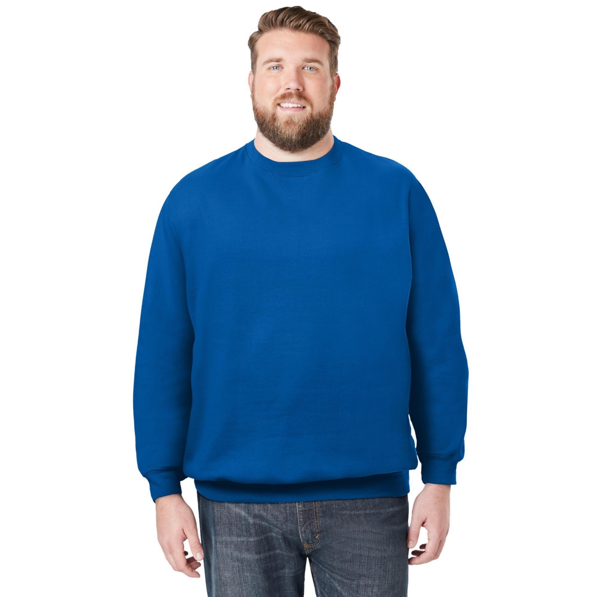 Click here for KingSize Big & Tall Fleece Crewneck Sweatshirt - T... prices