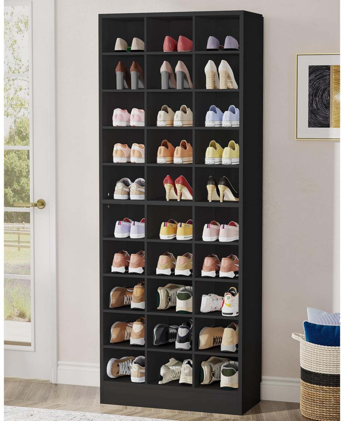Click here for Tribesigns 10-Tier Wooden Shoe Storage Cabinet wit... prices