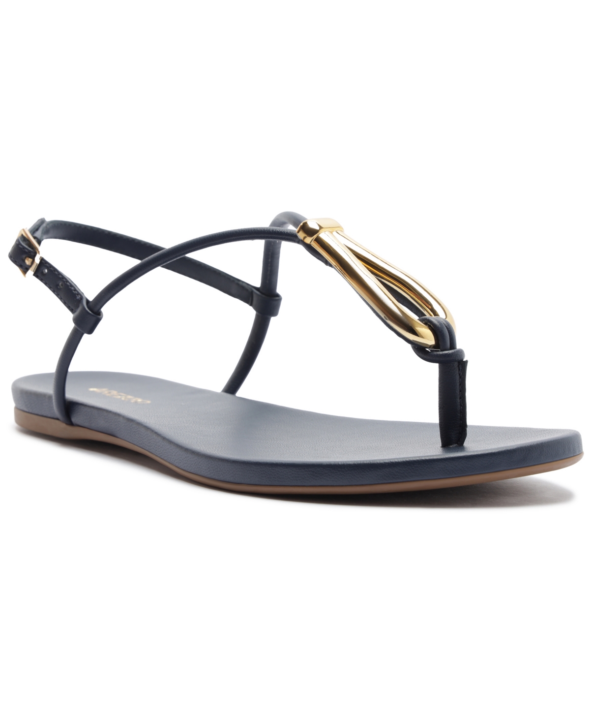 Click here for Arezzo Womens Ramona Flat Sandals - Navy Nautical prices