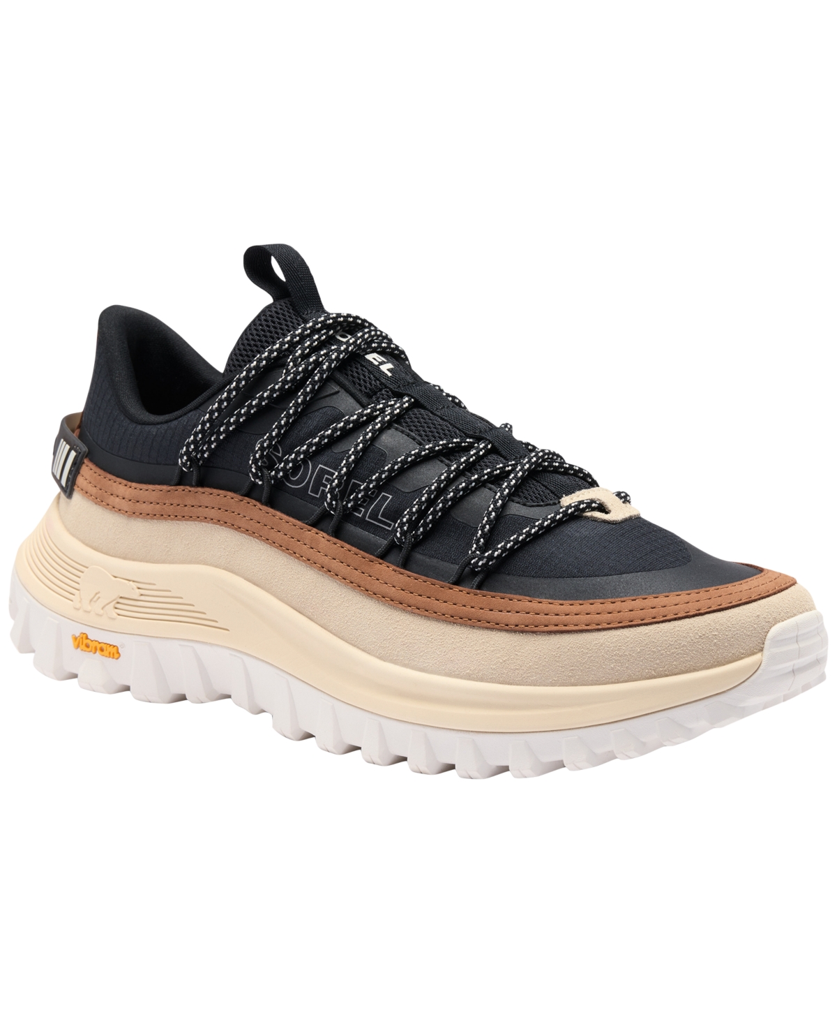 Click here for Sorel Mens Callsign Horizon Lace-Up Sneakers - Bla... prices