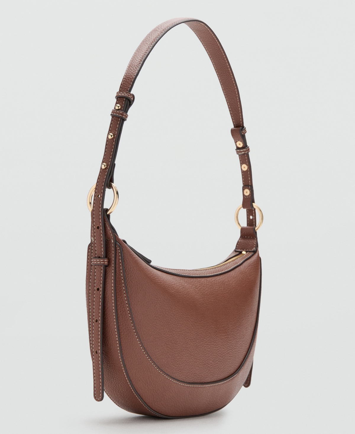 Click here for Mango Womens Oval Shoulder Bag - Leather prices