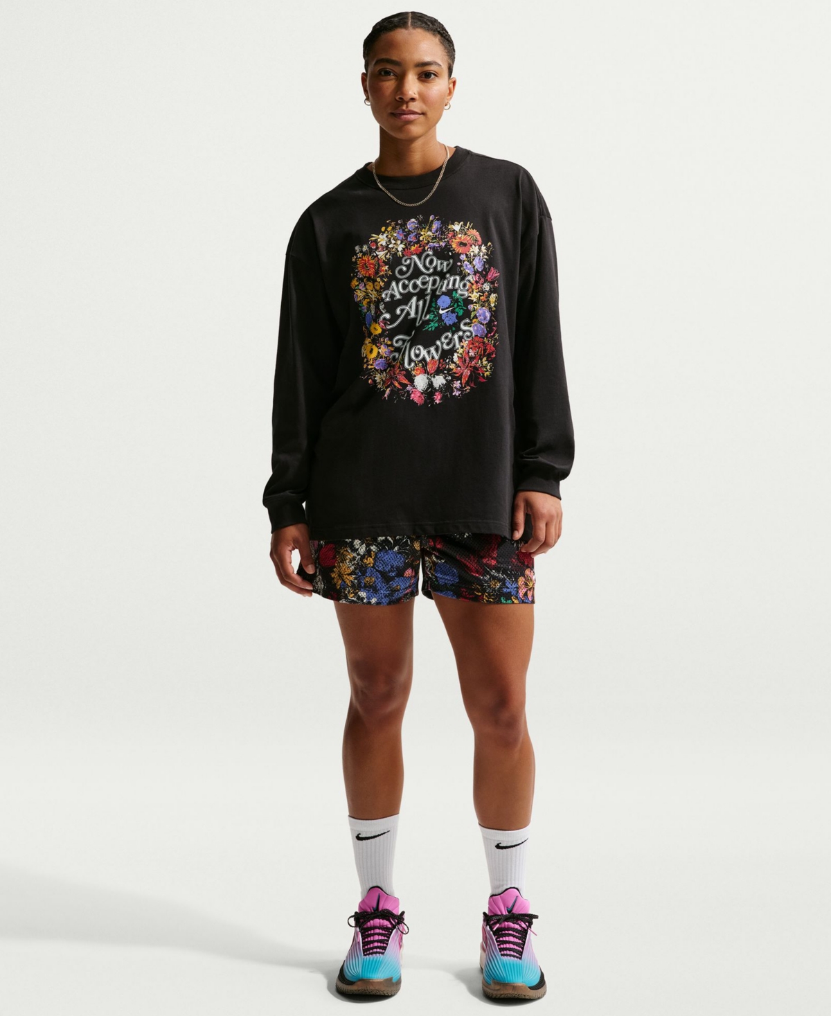 Click here for Nike Womens Long-Sleeve Basketball T-Shirt - Black prices