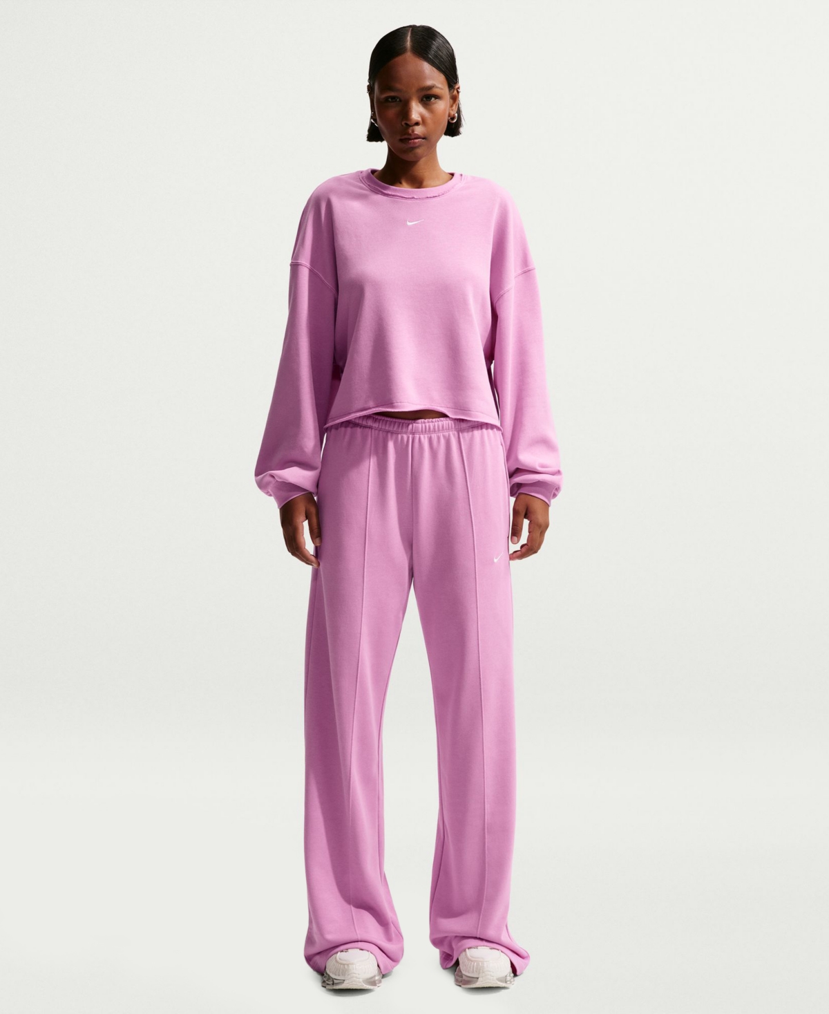 Click here for Nike Womens Oversized French Terry Sweatshirt - Lt... prices