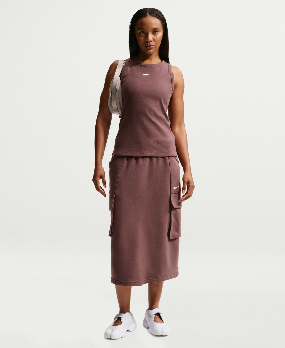 Click here for Nike Womens Tight Ribbed Tank Top - Tattoo/white prices