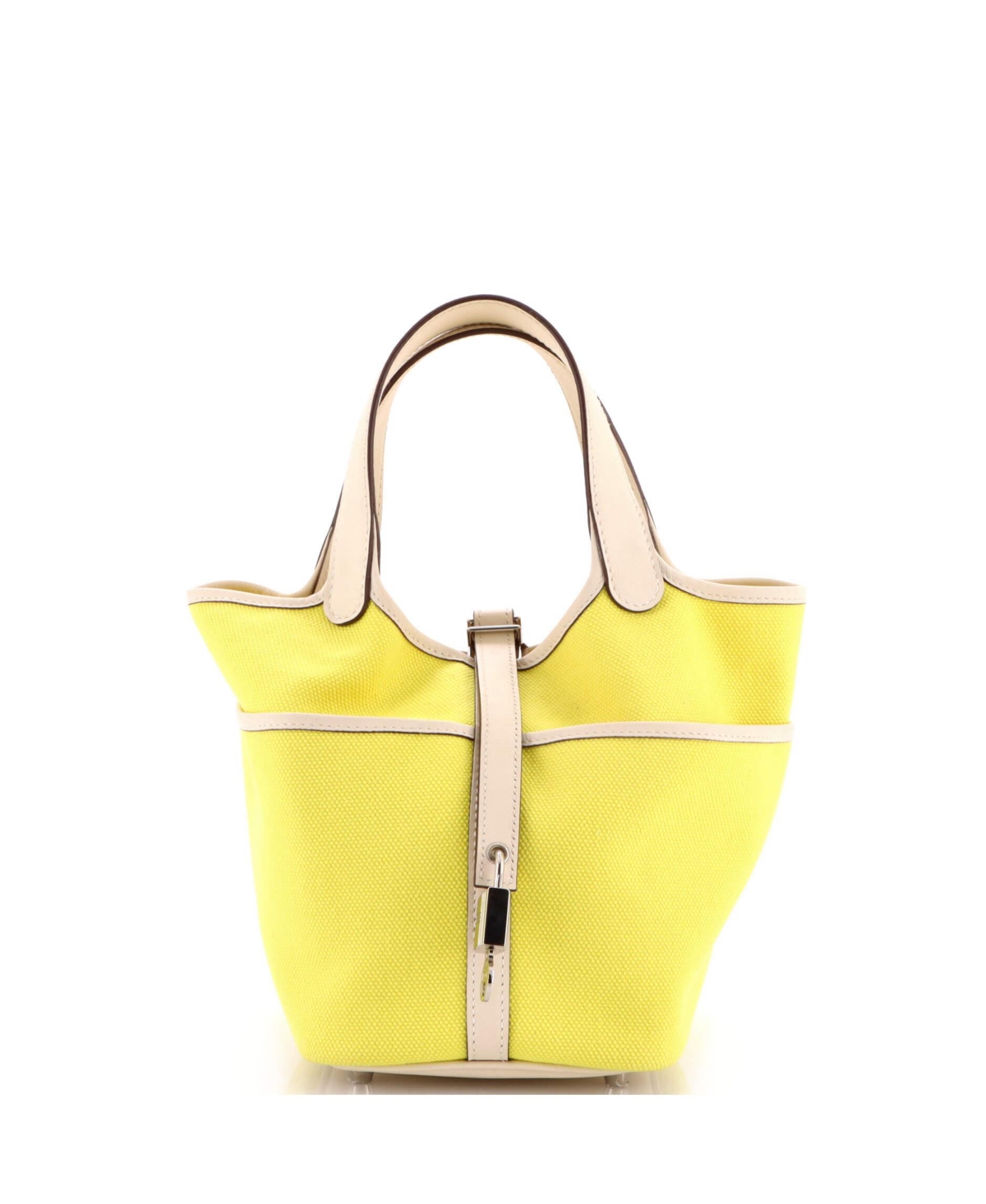 Click here for Pre-Owned HERMES Pm Cargo Picotin Lock Bag Canvas... prices