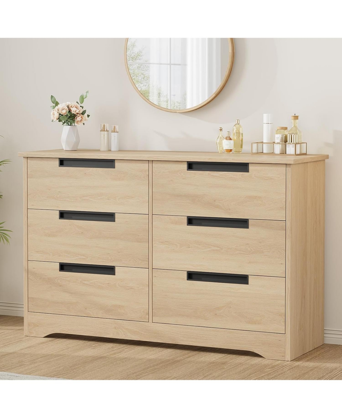 Click here for gaomon 6 Drawer Dresser for Bedroom  Natural Moder... prices