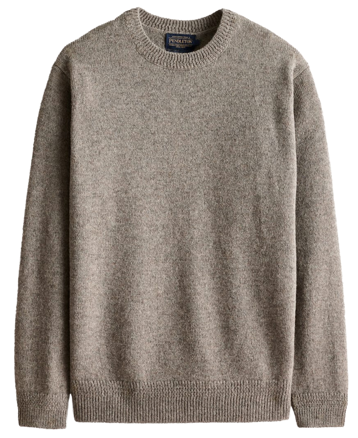 Click here for Pendleton Mens Wool Crew Sweater - Stone Heather prices