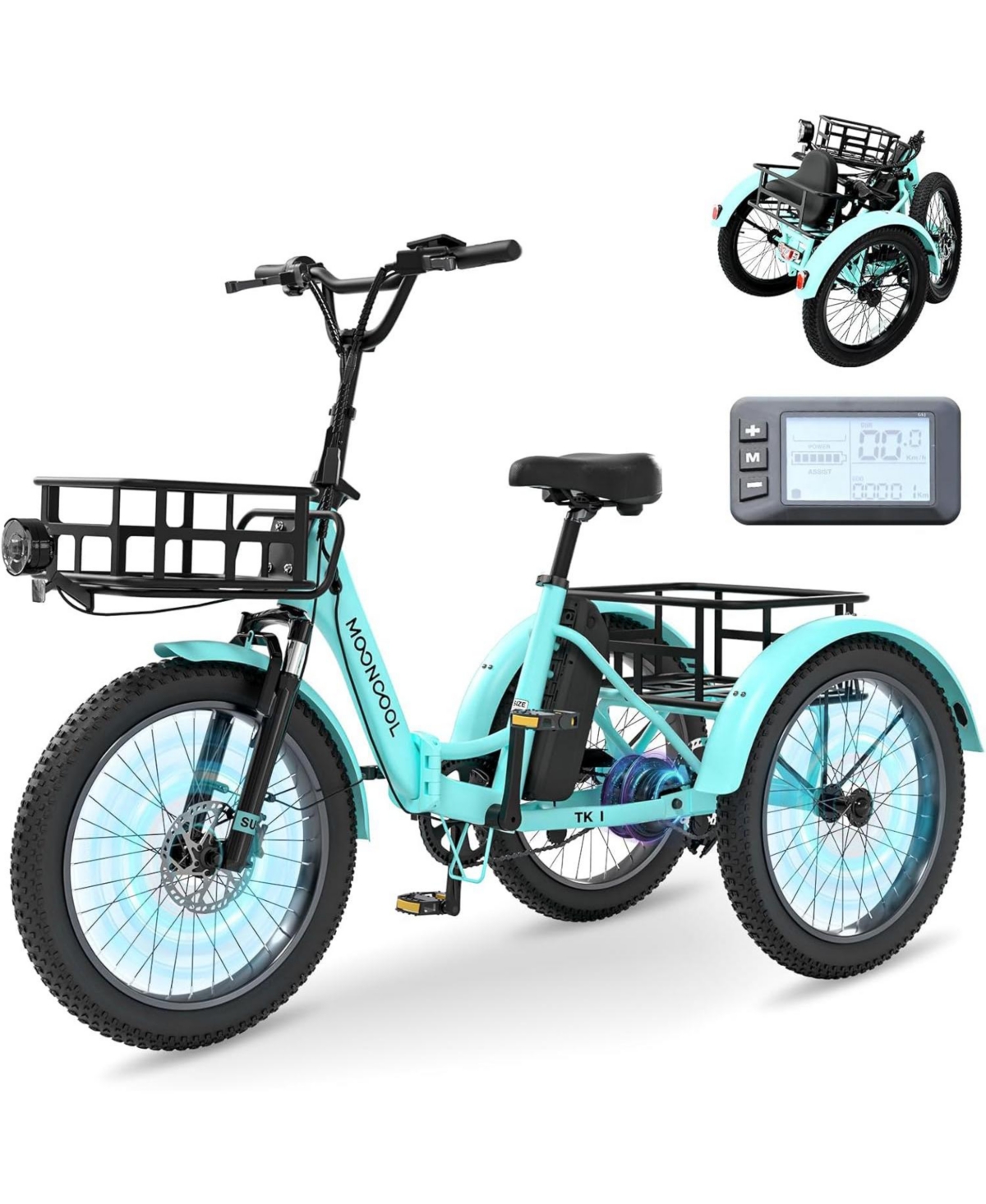 Click here for Mooncool TK1 500W Folding Electric Tricycle for Ad... prices