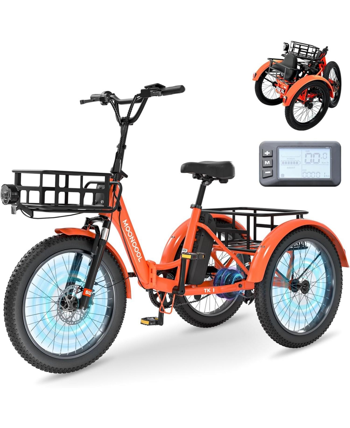 Click here for Mooncool TK1 500W Folding Electric Tricycle for Ad... prices