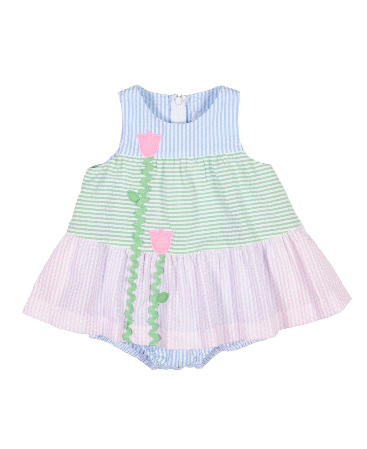 Click here for Florence Eiseman Baby Girl Seersucker Romper With... prices