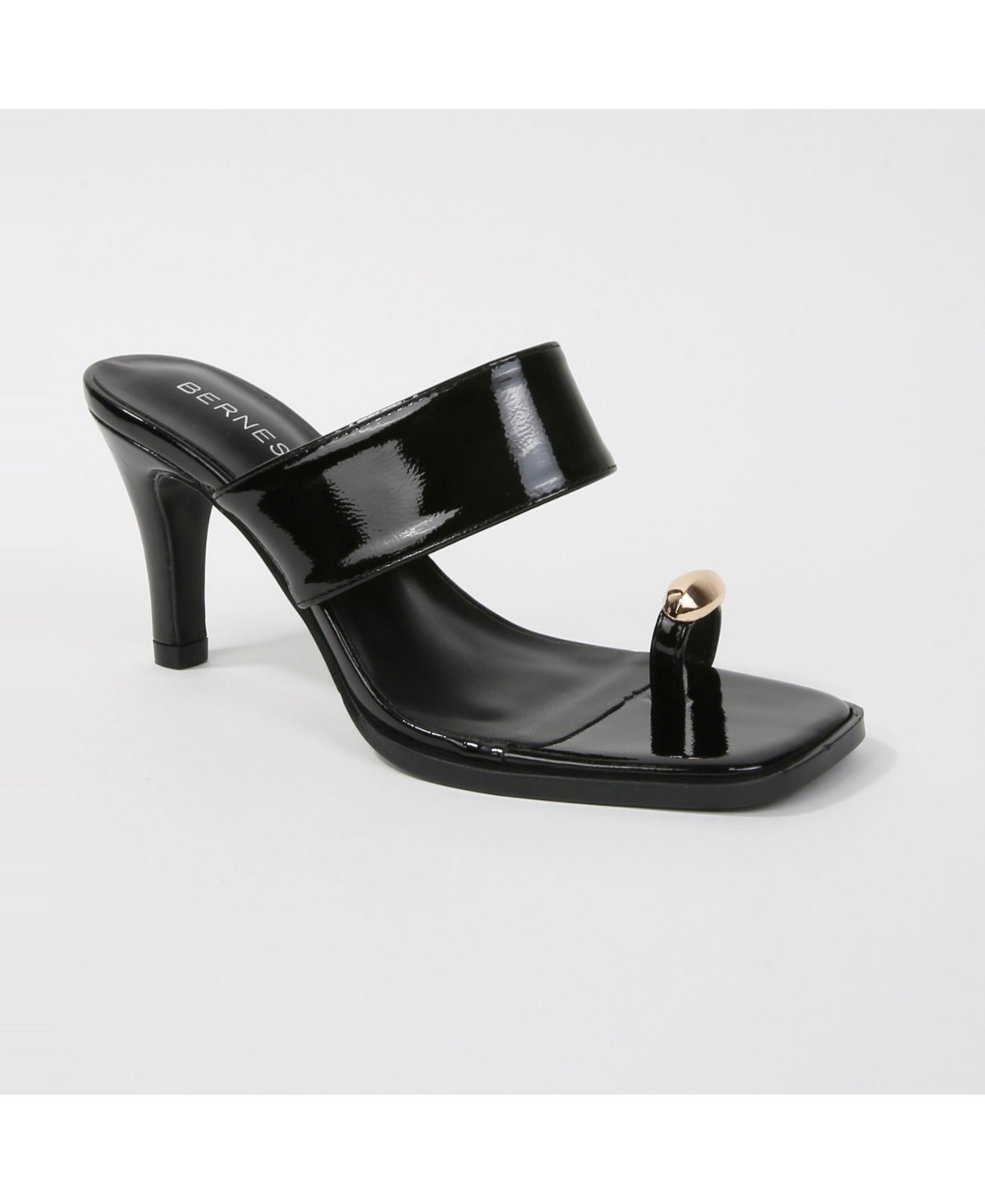 Click here for Berness Womens Catha Gold-Tone Toe Ring Heeled San... prices