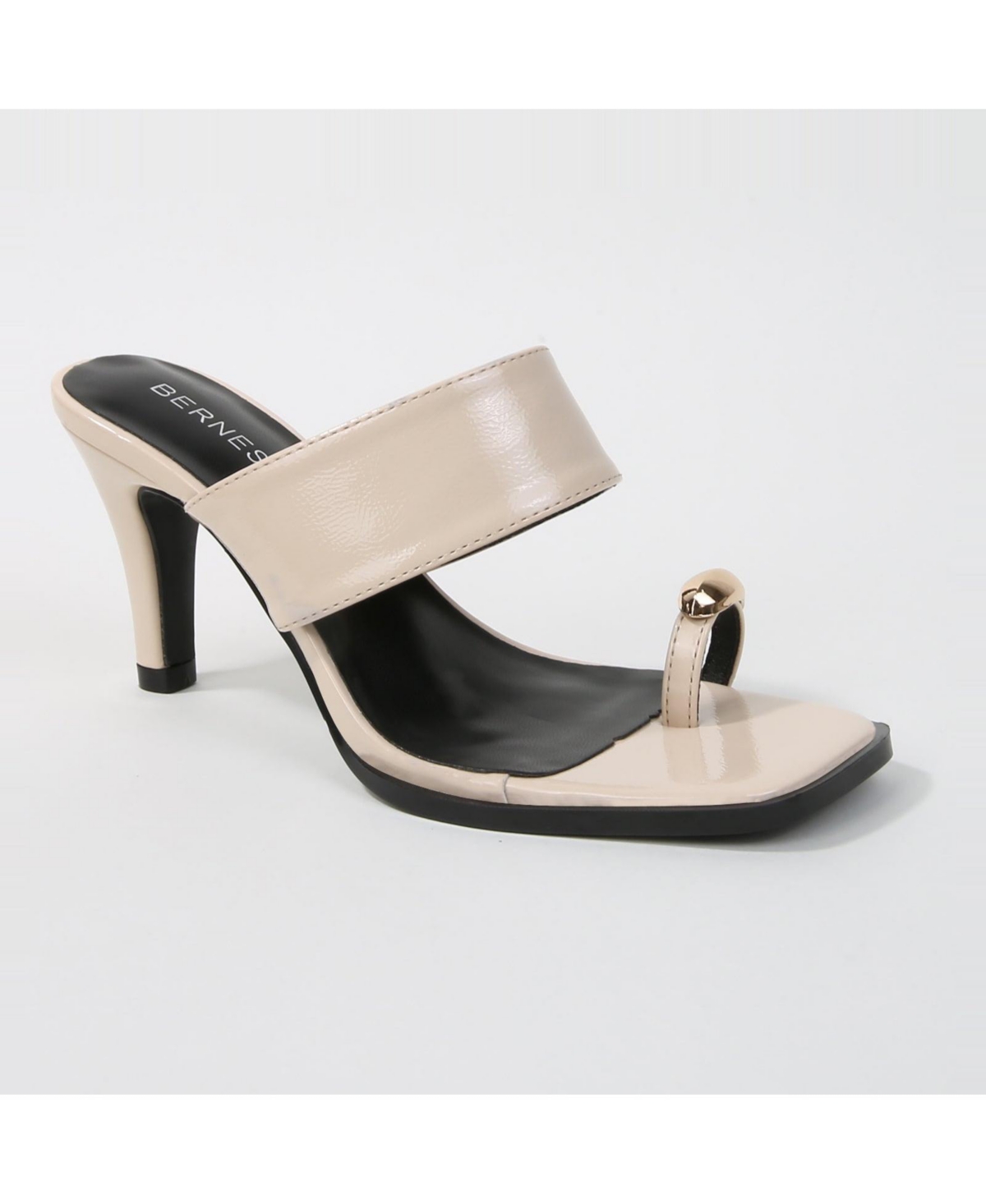 Click here for Berness Womens Catha Gold-Tone Toe Ring Heeled San... prices