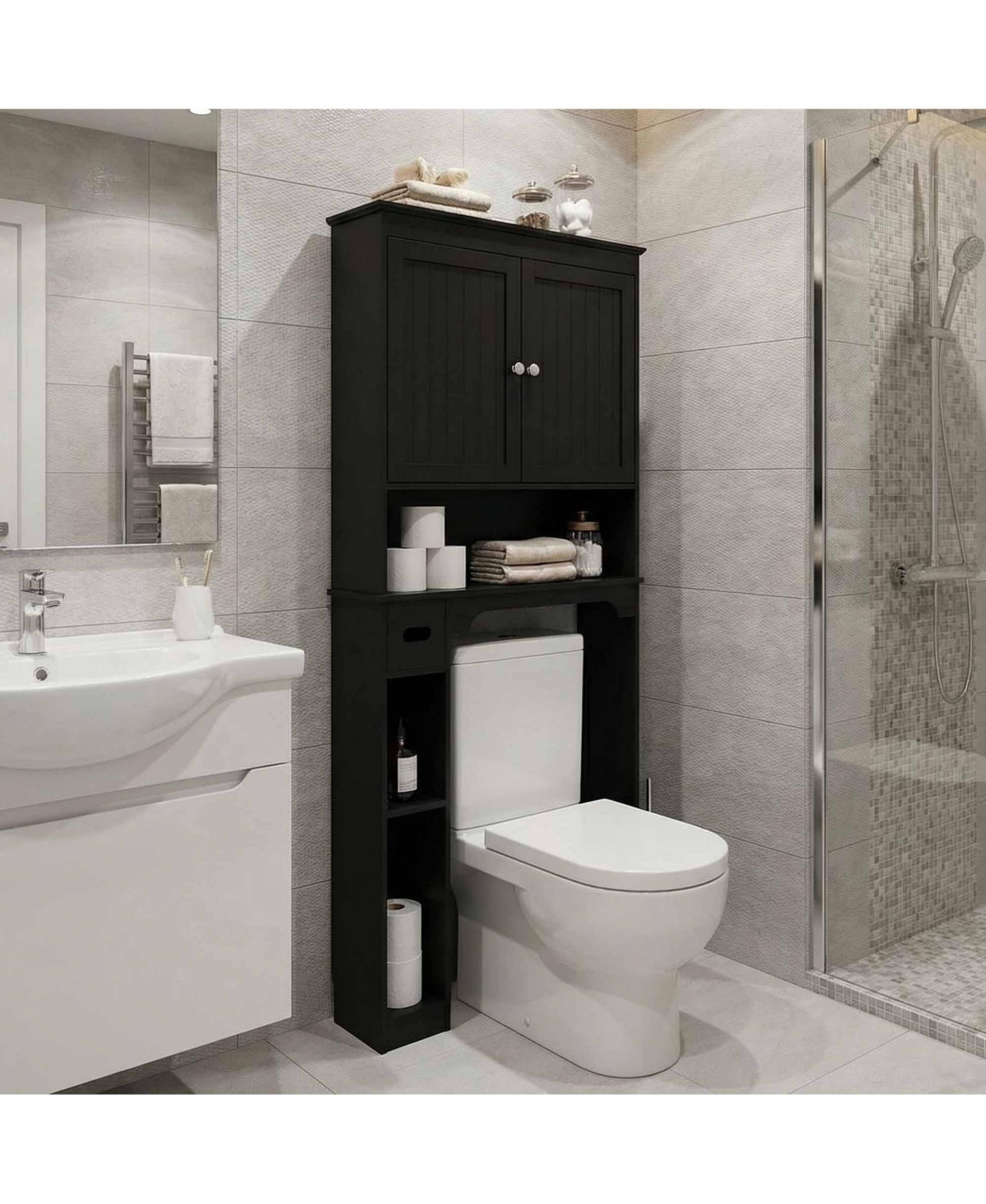 Click here for Homfan Over The Toilet Storage Cabinet  Bathroom O... prices