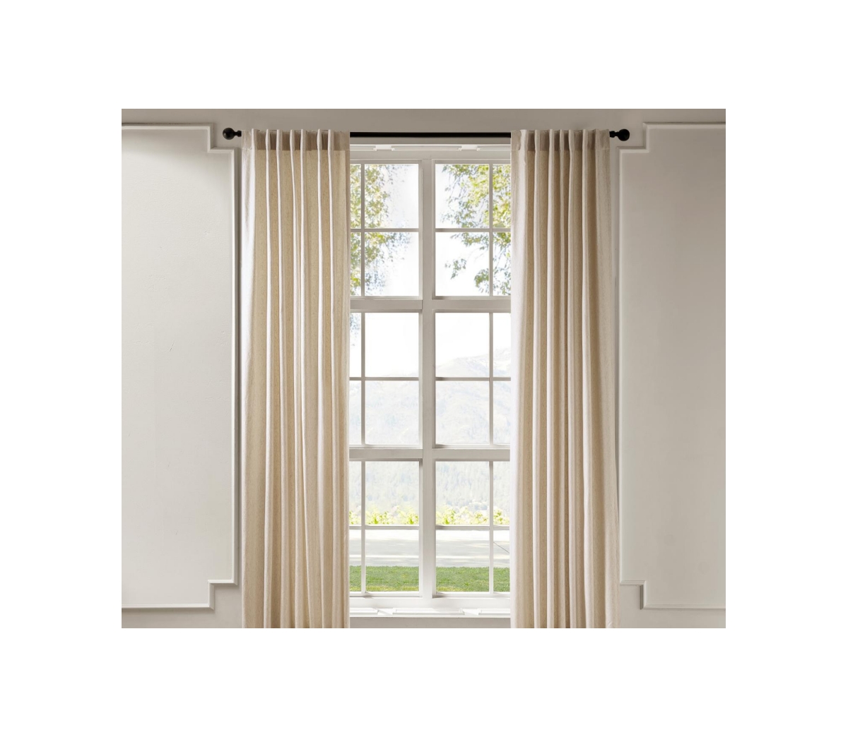 Click here for Z Gallerie Anson Textured Curtain - Ivory prices