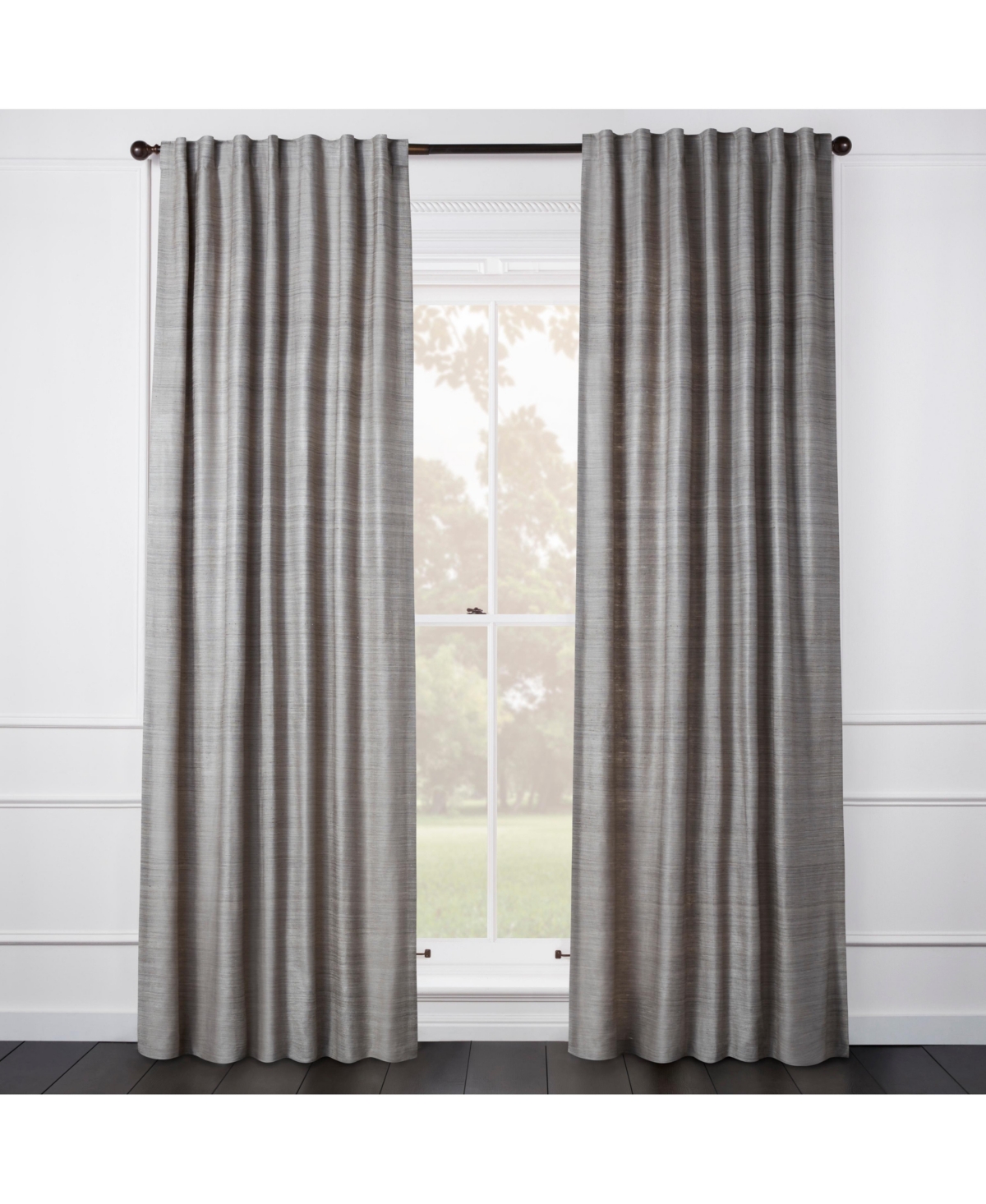 Click here for Z Gallerie Aiya Silk Curtain - Grey prices