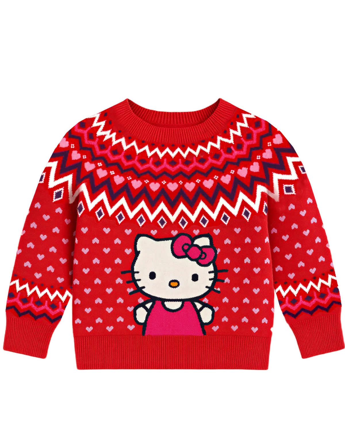 Click here for Kate Mack Girls 2T-6X Hello Kitty Fair Isle Sweate... prices