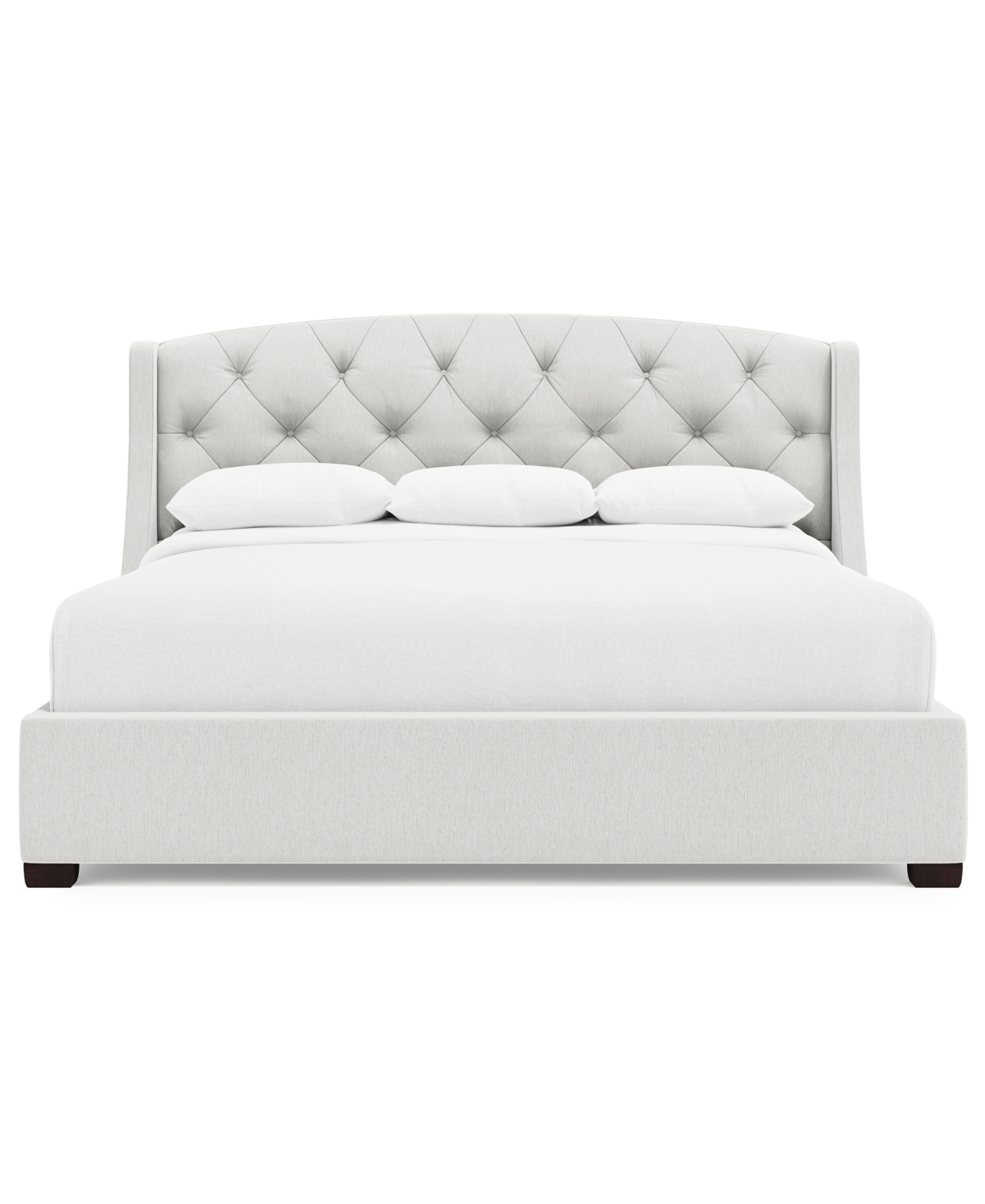 Click here for Jordan Twin Upholstered Bed - Light Gray prices