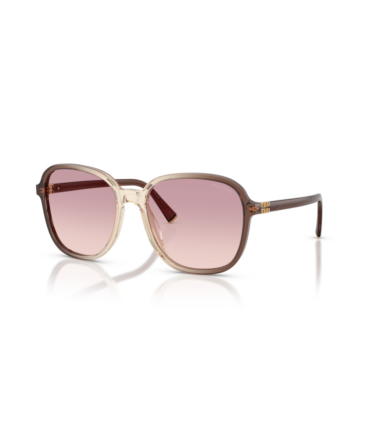 Click here for Miu Miu Womens Rectangle Sunglasses  Mu B01S - Bro... prices