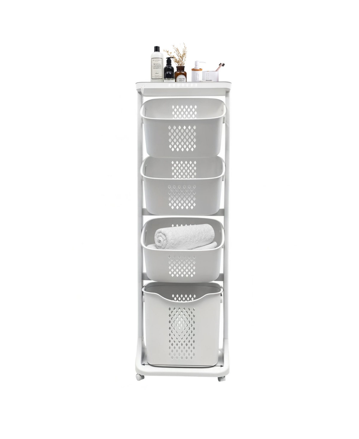 Click here for Rainsken 4-Tier Laundry Hamper Sorter  Vertical La... prices