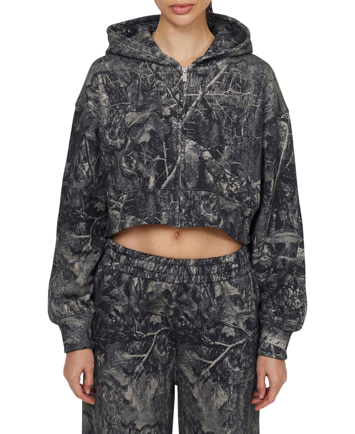 Click here for Good For Nothing Womens Woodland Blackout Camo Cro... prices