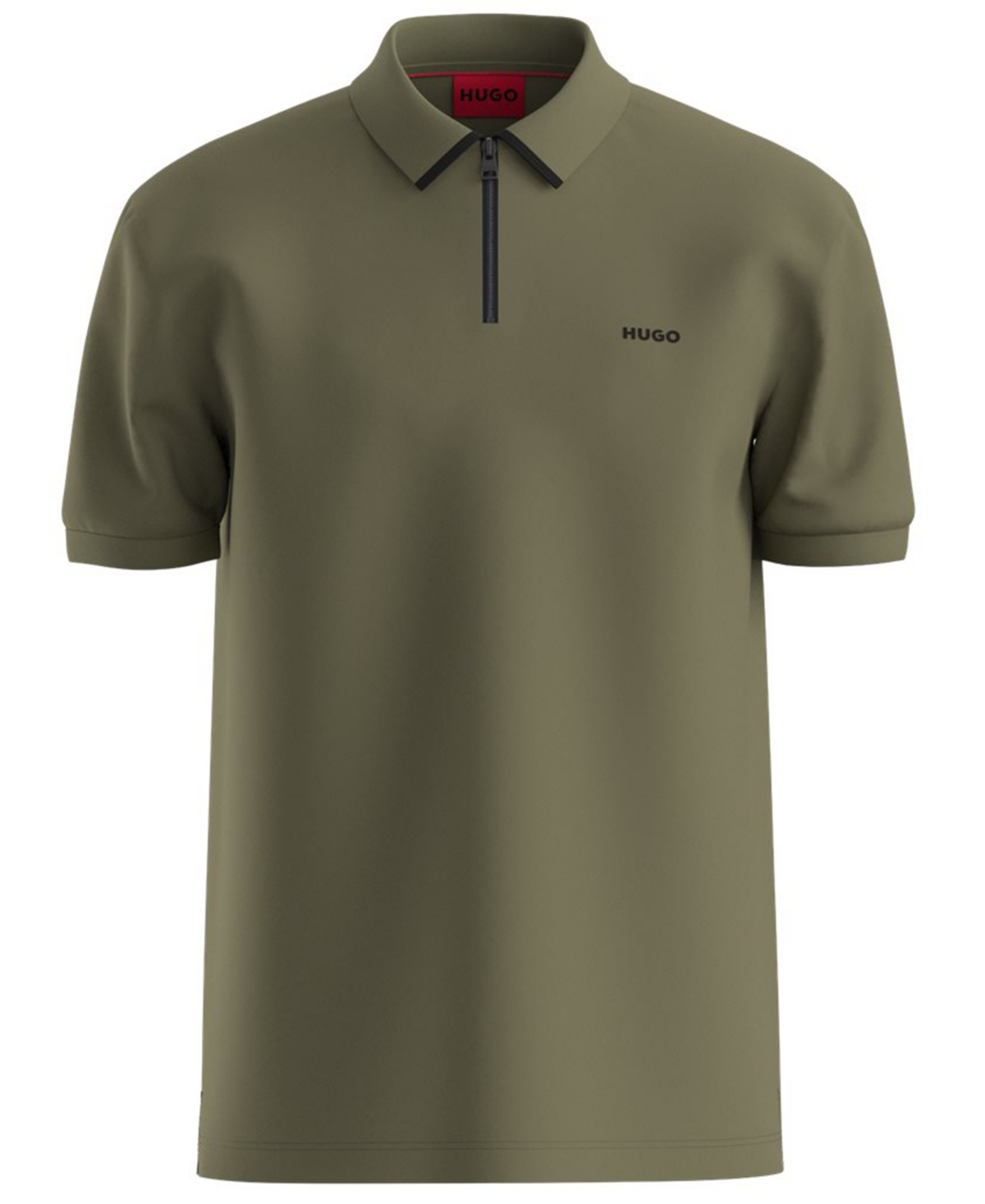 Click here for Hugo Boss Mens Dalomino Quarter-Zip Polo Shirt - O... prices
