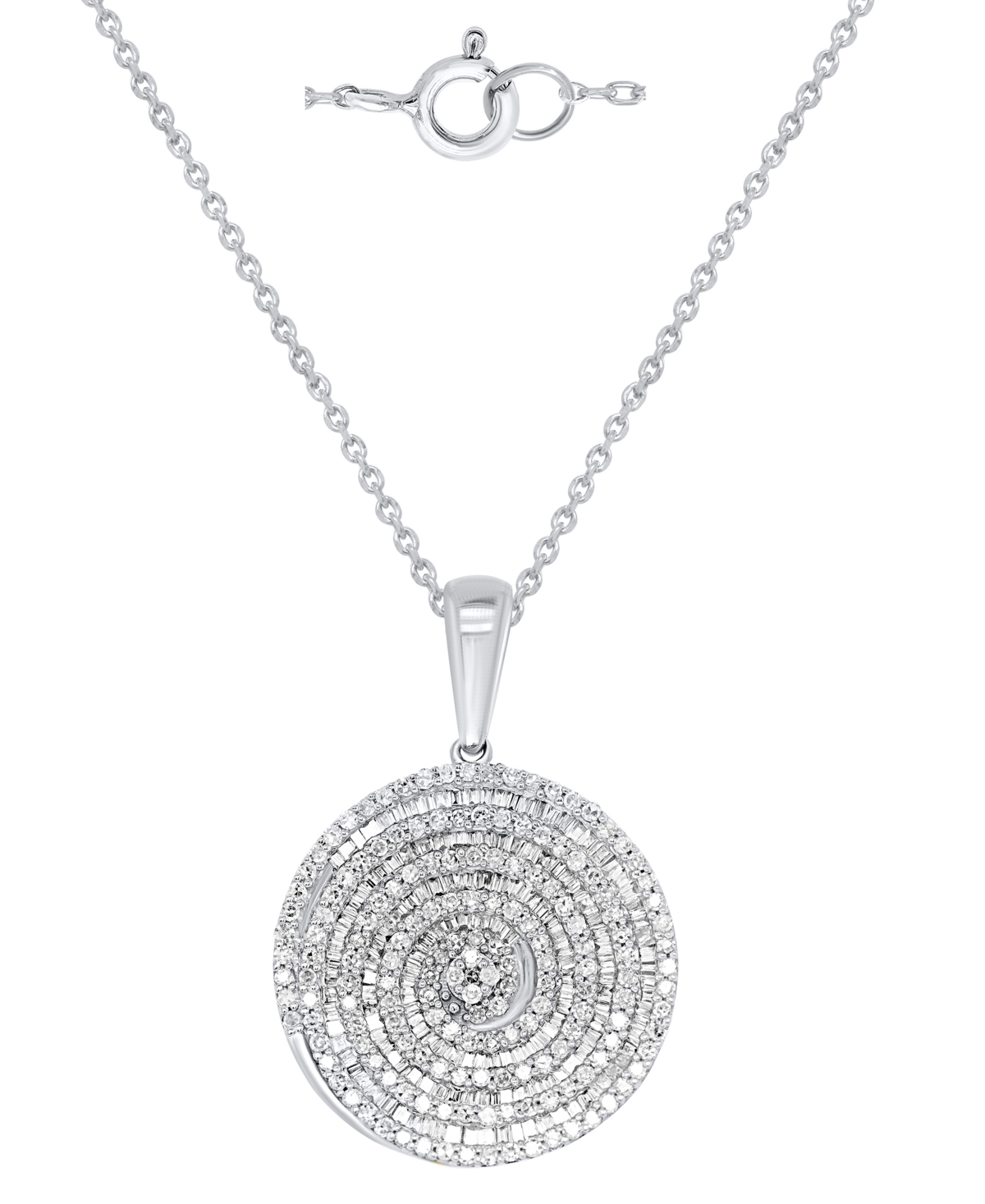 Click here for Macys Diamond (1 ct. t.w.) Pendant Necklace Set in... prices