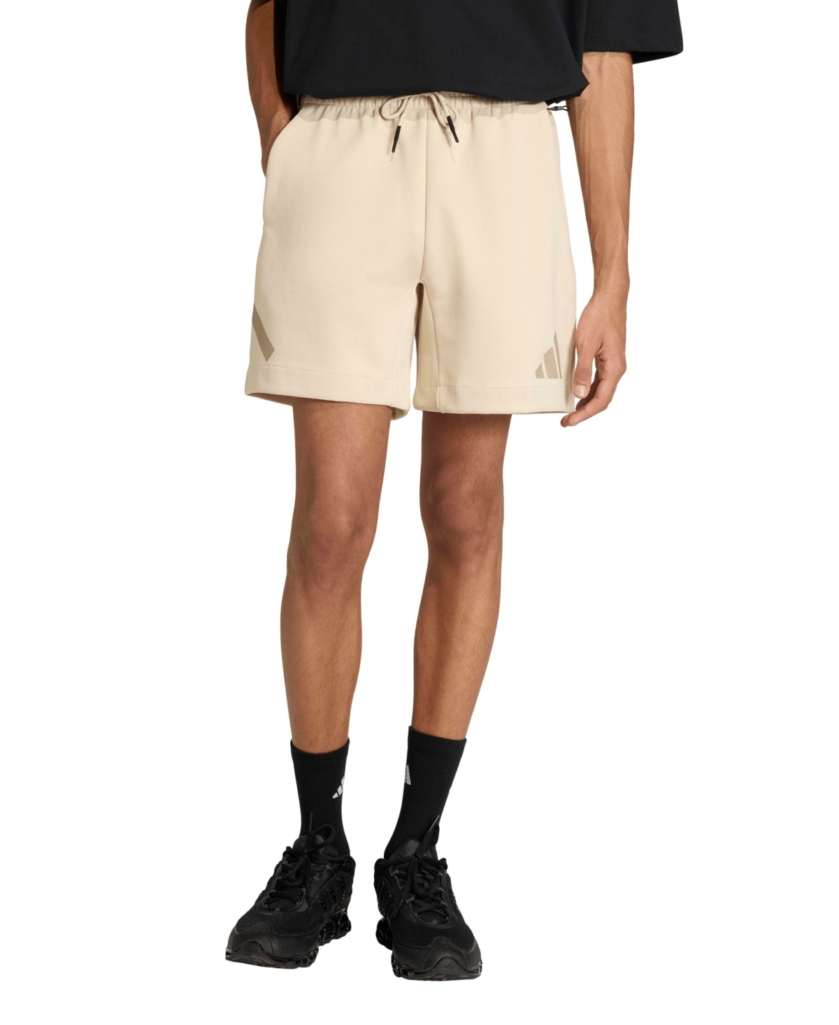 Click here for adidas Mens Knit Regular-Fit Shorts - Crystal Line... prices