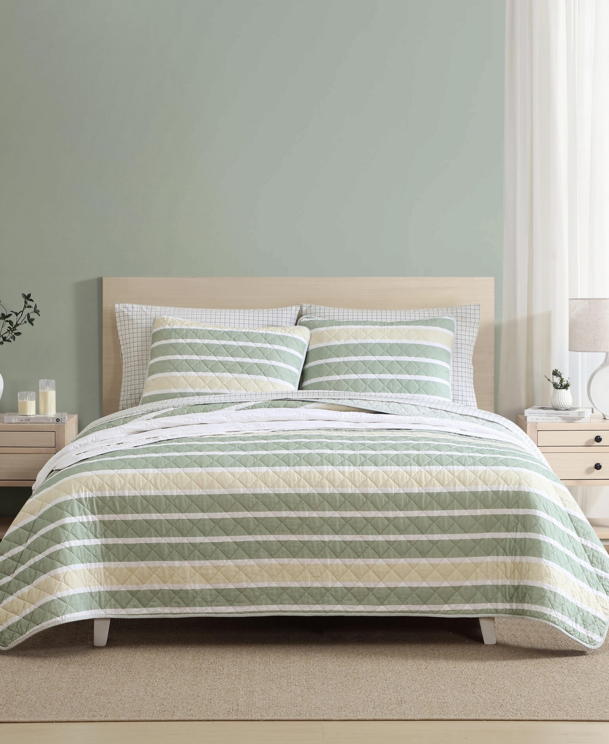 Click here for Nautica Varadero Stripe Cotton Reversible 3-Pc. Qu... prices