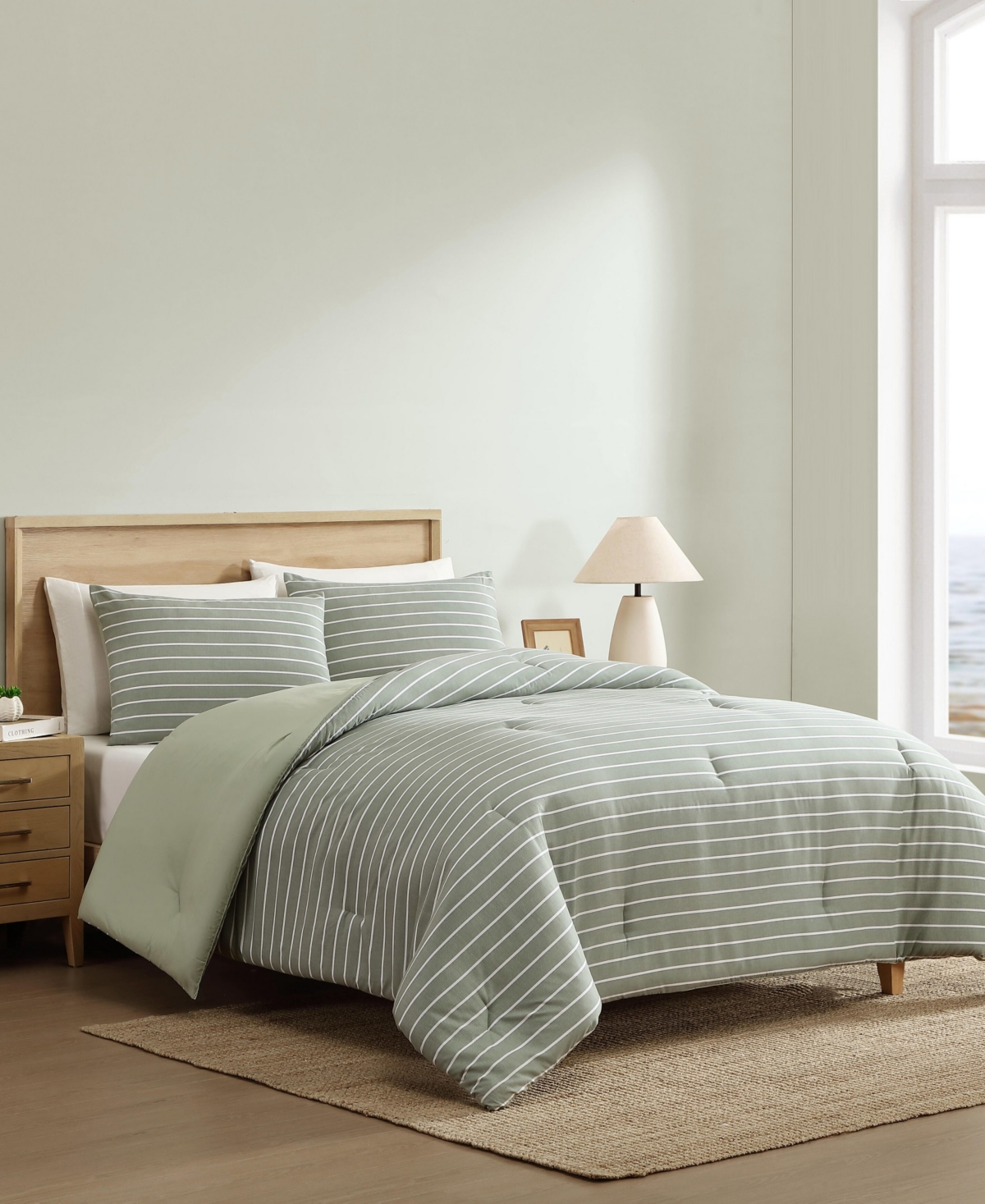 Click here for Nautica Park Stripe Printed 3-Pc. Comforter Set  F... prices