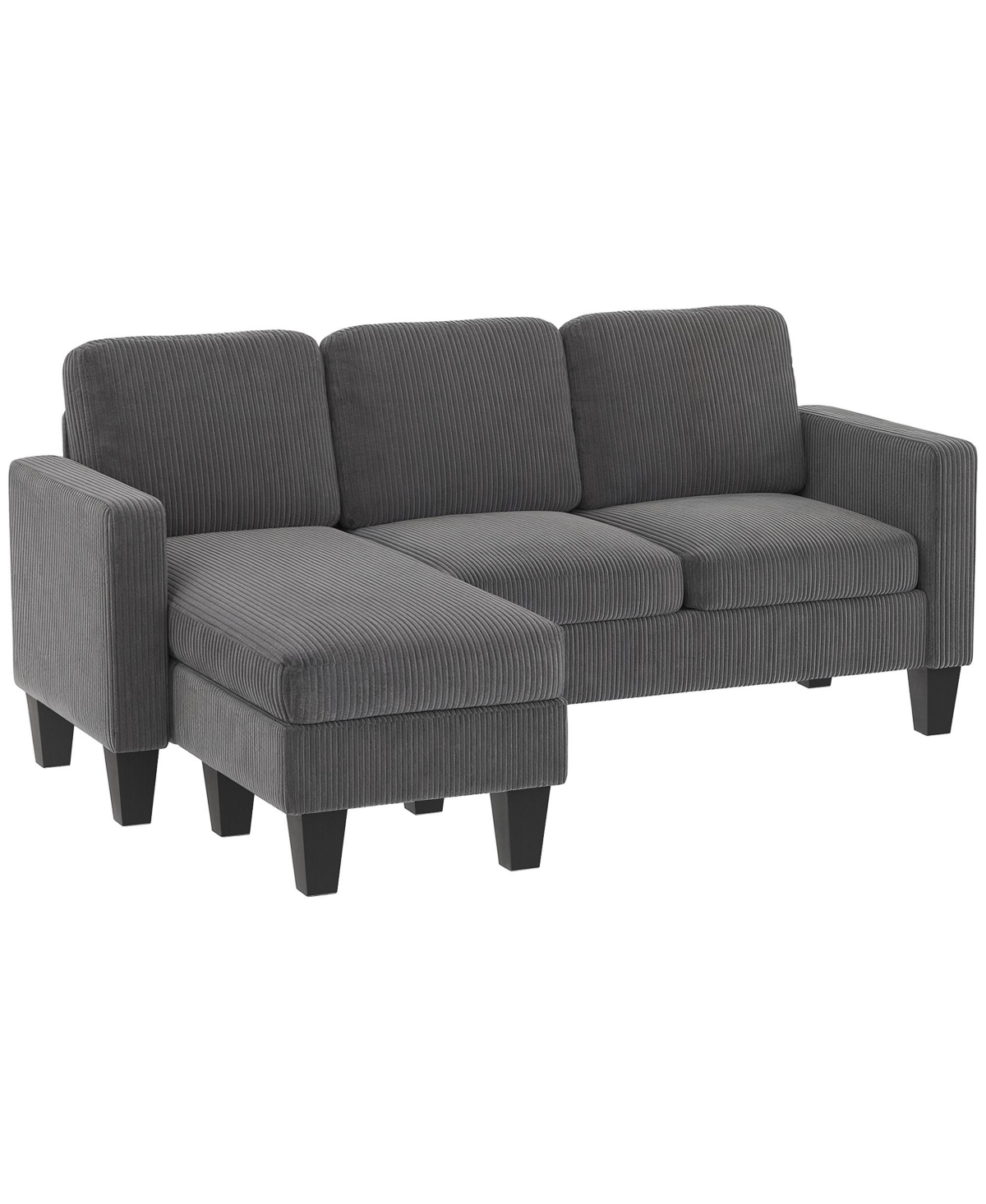 Click here for Homcom Sectional Sofa  L Shaped Couch with Reversi... prices