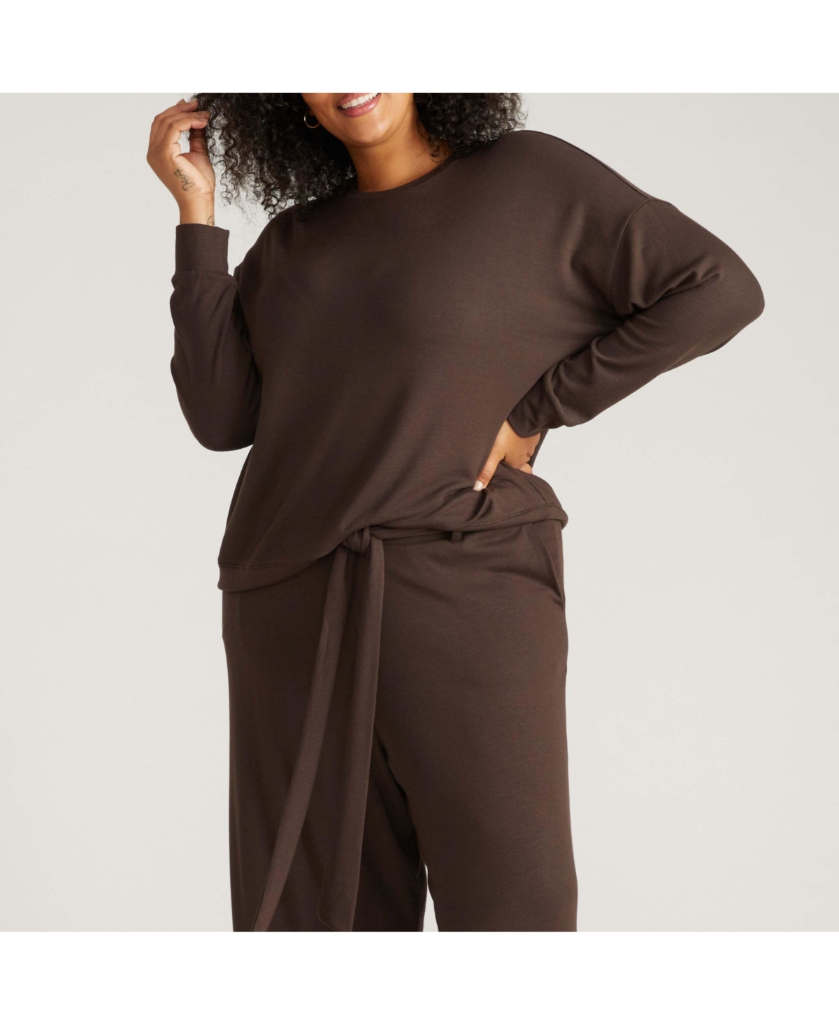 Click here for Universal Standard Plus Size TravelKnit Sweatshirt... prices