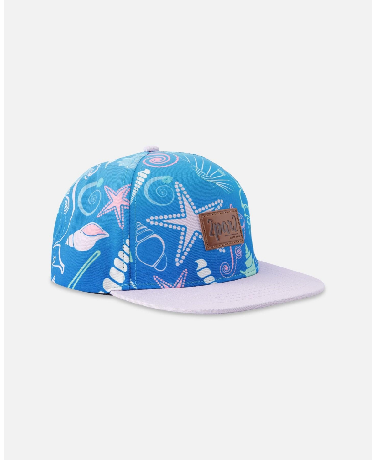 Click here for Deux par Deux Girl Cap Shell Print - Blue seashell... prices