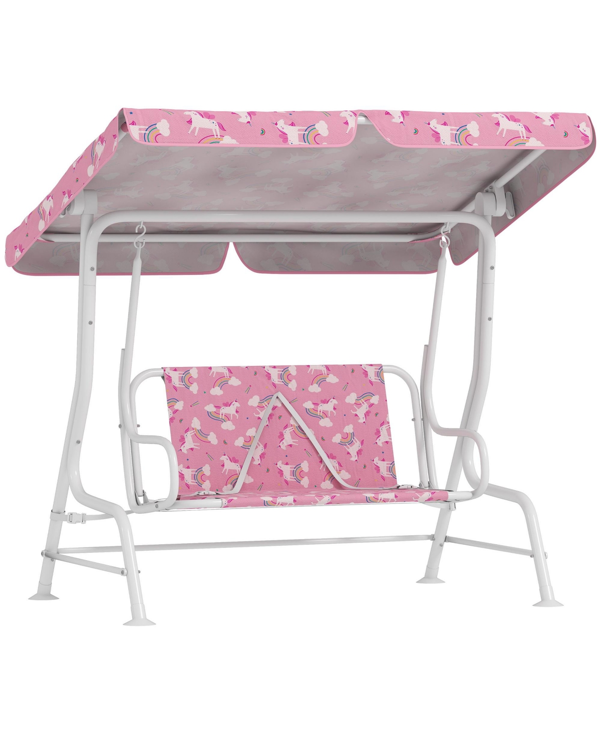 Click here for Qaba Kids Porch Swing with 2-Seater  Safety Belts... prices