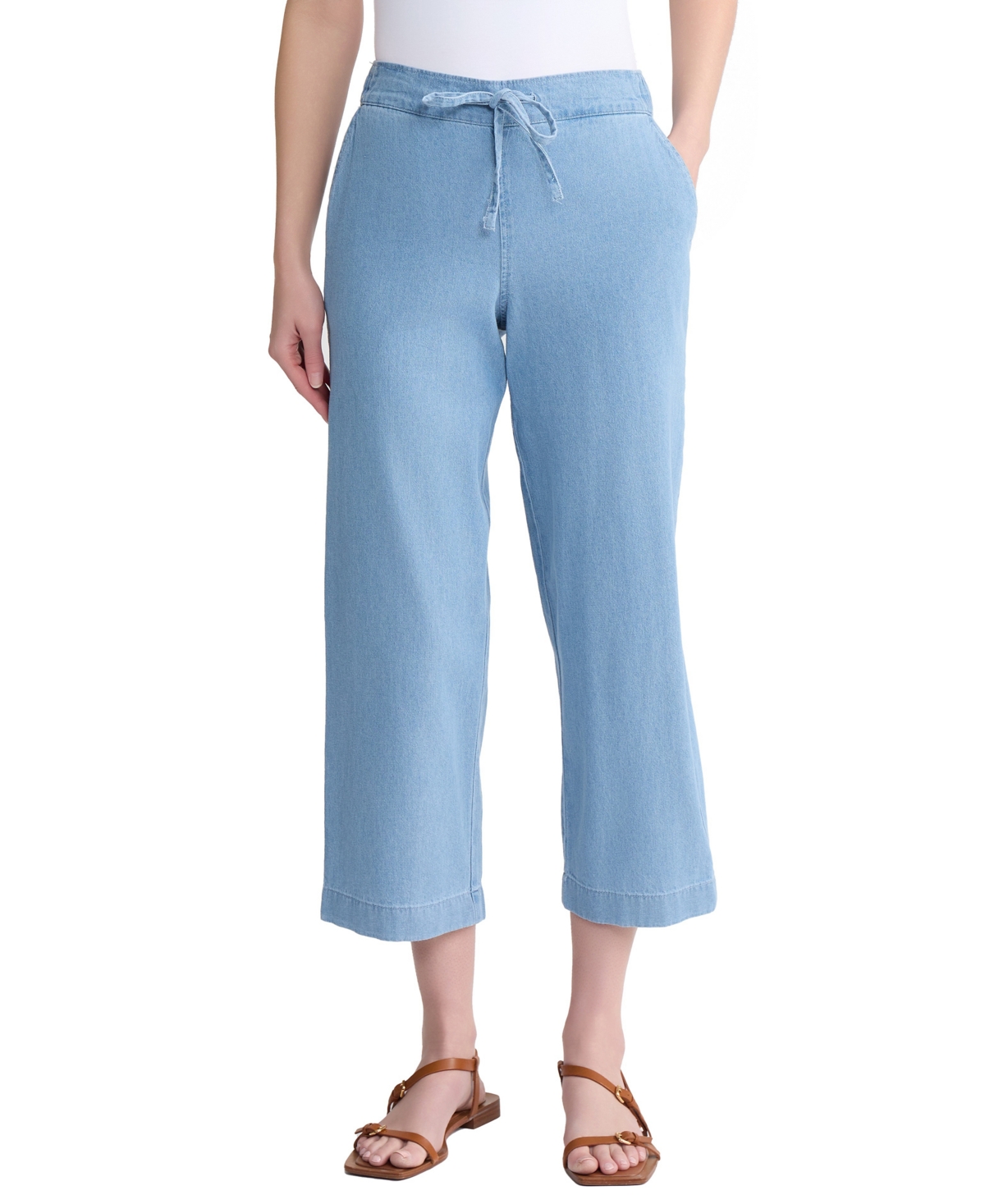 Click here for Jones New York Womens Wide Leg Scallop Hem Pants -... prices