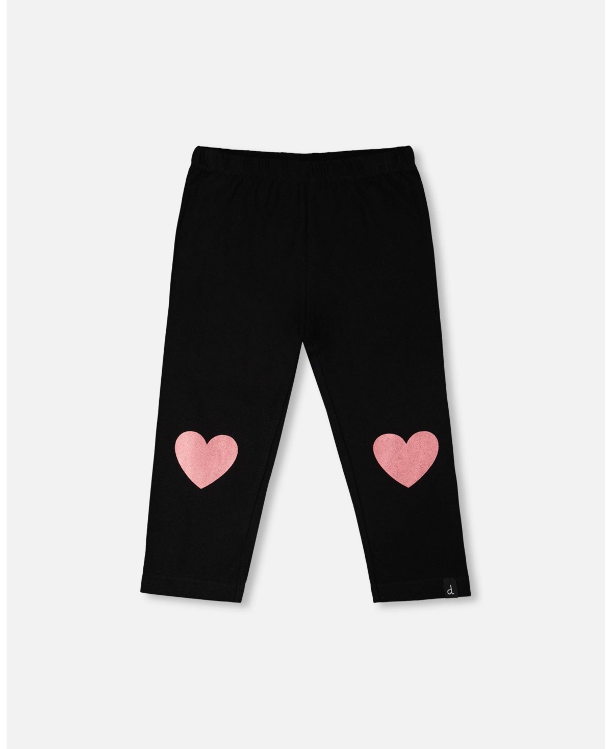 Click here for Deux par Deux Big Girls Cotton Jersey Capri - Blac... prices