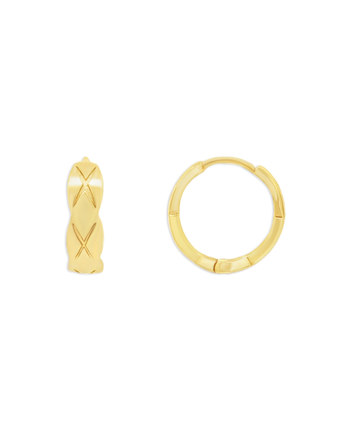 Click here for Solid X Chunky Hoop - Gold prices