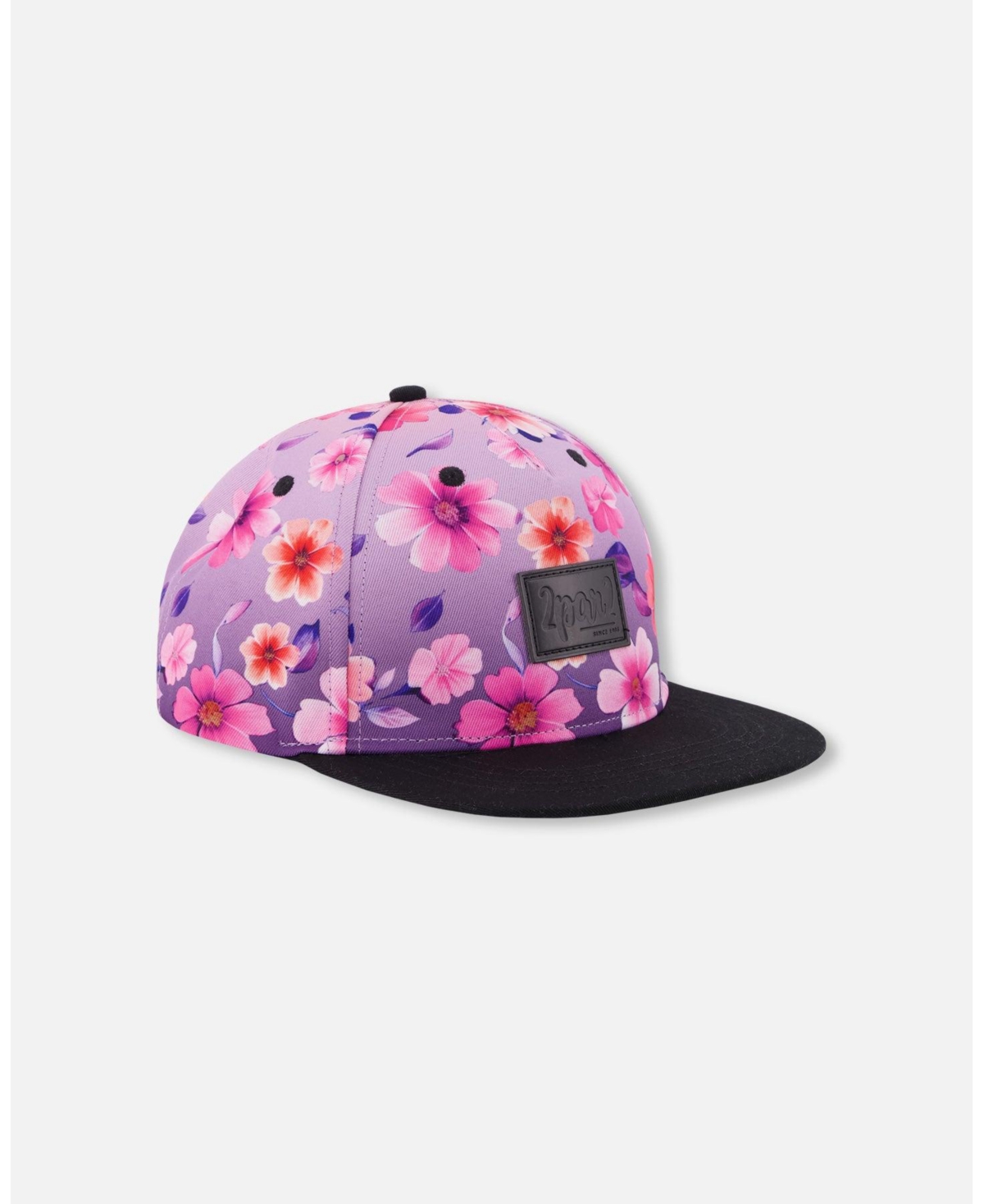 Click here for Deux par Deux Baby Girls Cap Mauve Floral Gradient... prices