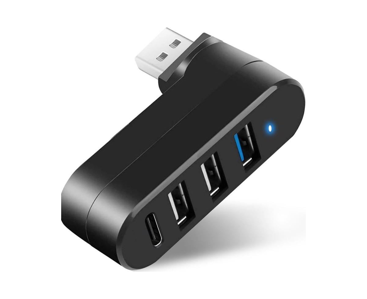 Click here for Risokeys Rotatable 4 Port Usb 3.0 Hub with 180... prices