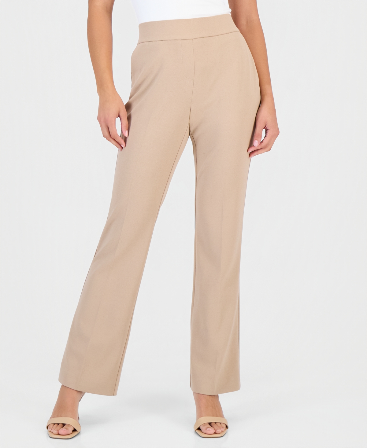 Click here for Ak Anne Klein Petite Pull-On Straight-Leg Pants -... prices