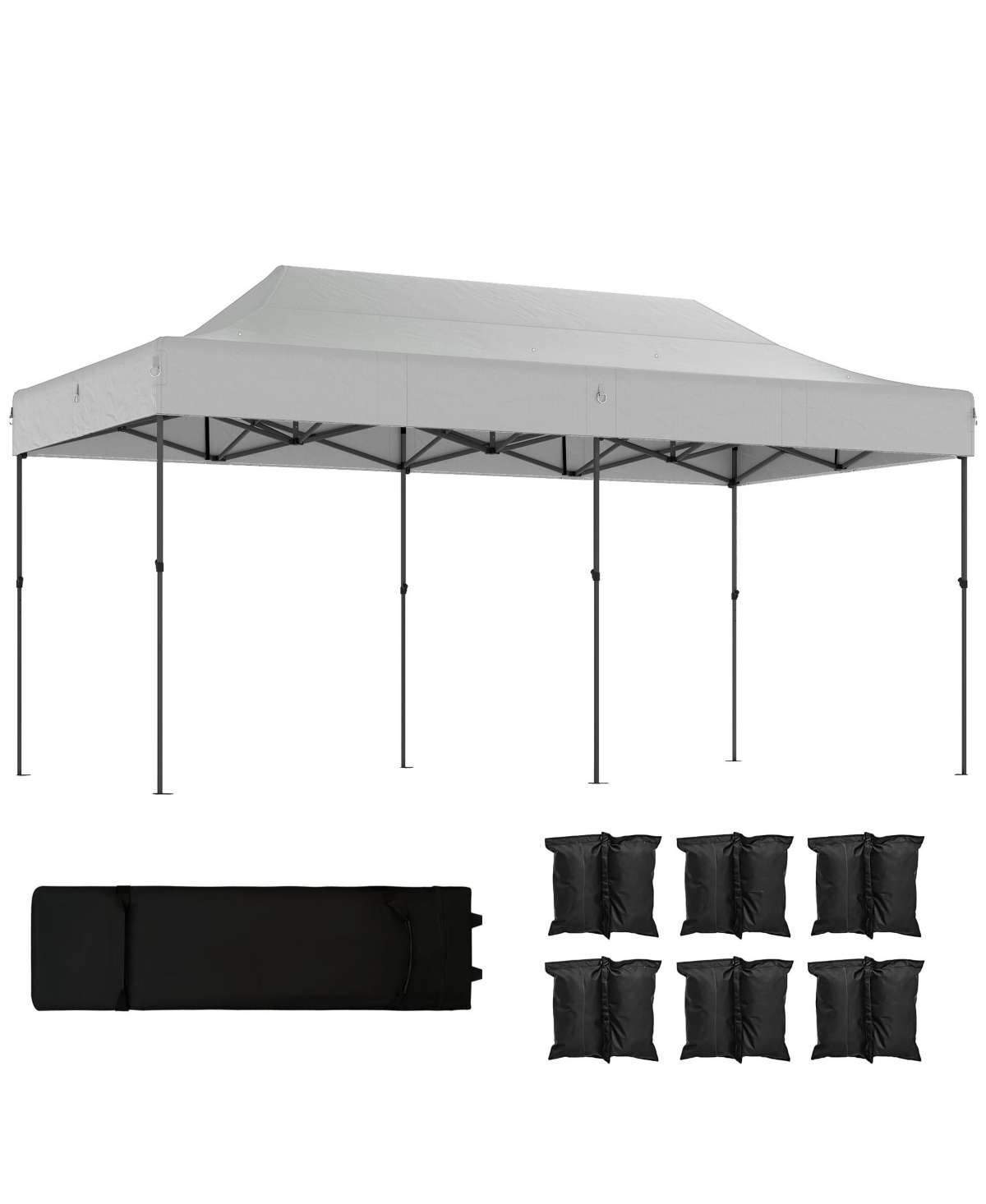 Click here for Outsunny 10x20 ft Pop Up Canopy Tent  Heavy Duty O... prices