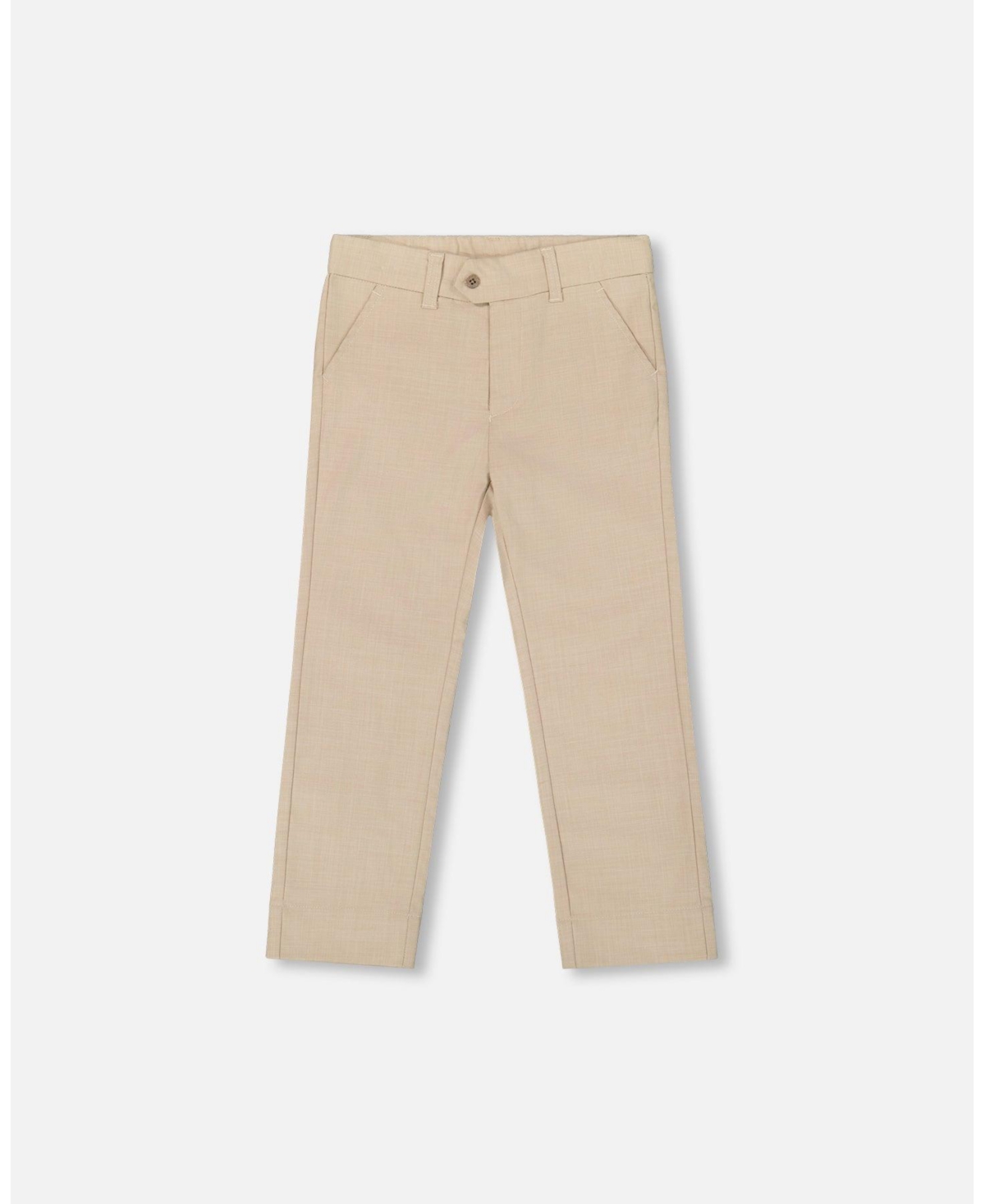 Click here for Deux par Deux Toddler Boys Classic Pants Beige - T... prices