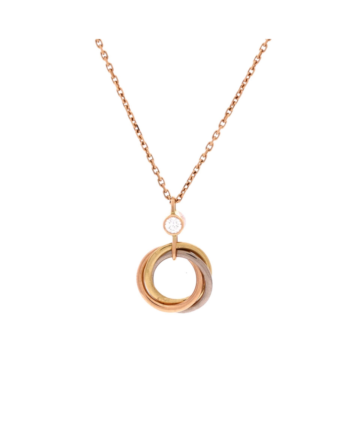 Click here for Pre-Owned Cartier Trinity Pendant Necklace - 18k t... prices