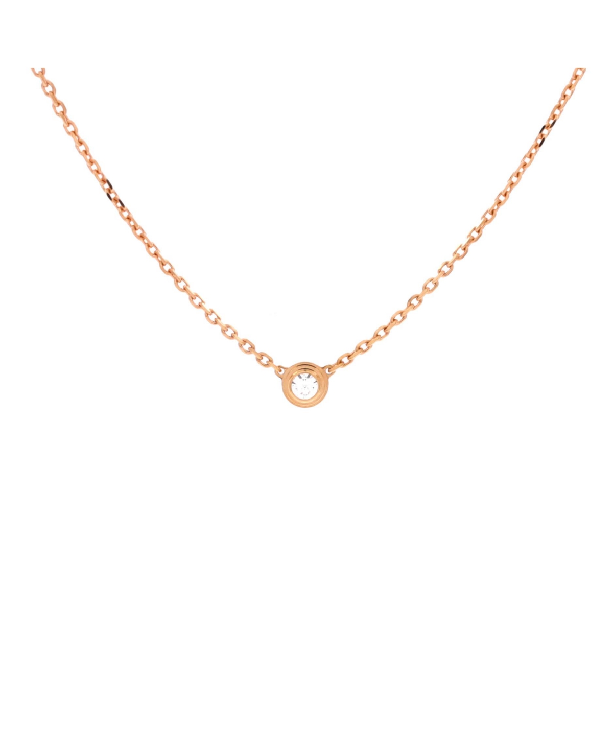 Click here for Pre-Owned Cartier DAmour Pendant Necklace - 18k ro... prices