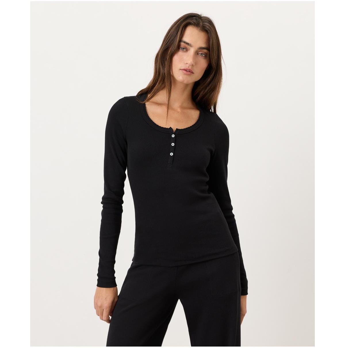 Click here for Pact Womens Dream Rib Slim Henley made with organi... prices