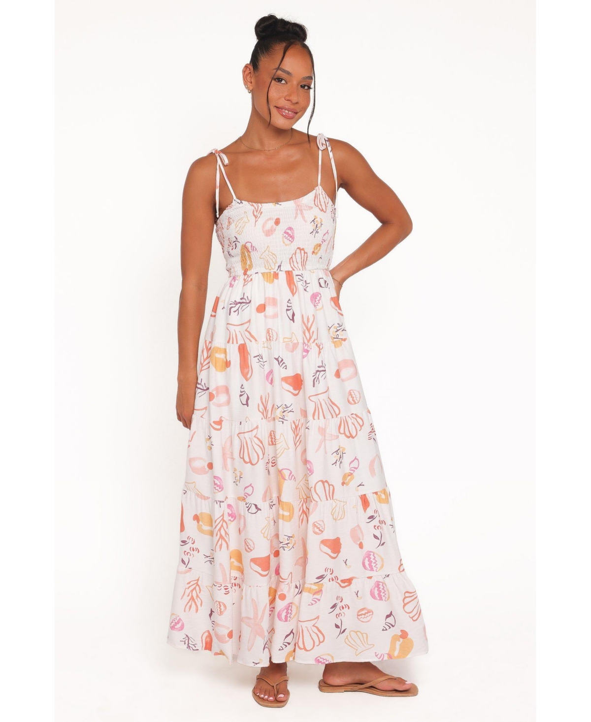 Click here for Petal and Pup Womens Bairbre Maxi Dress - Pink bea... prices