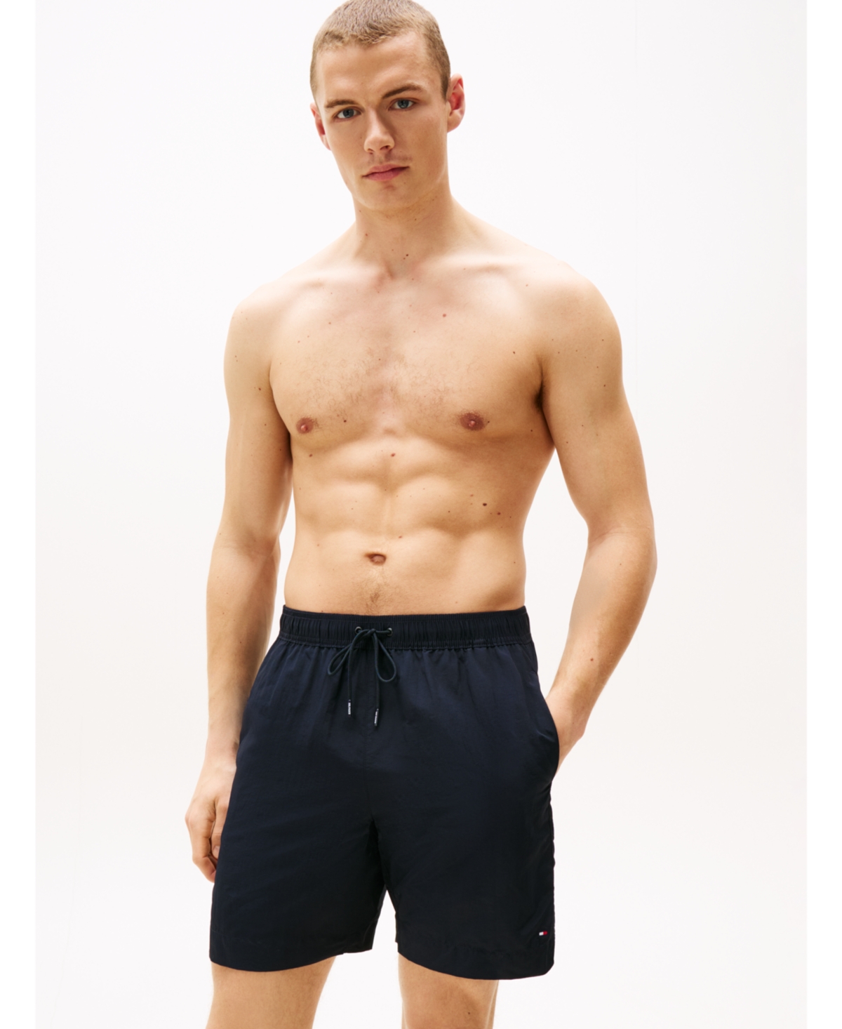 Click here for Tommy Hilfiger Mens Long Drawstring 7 Swim Trunks... prices