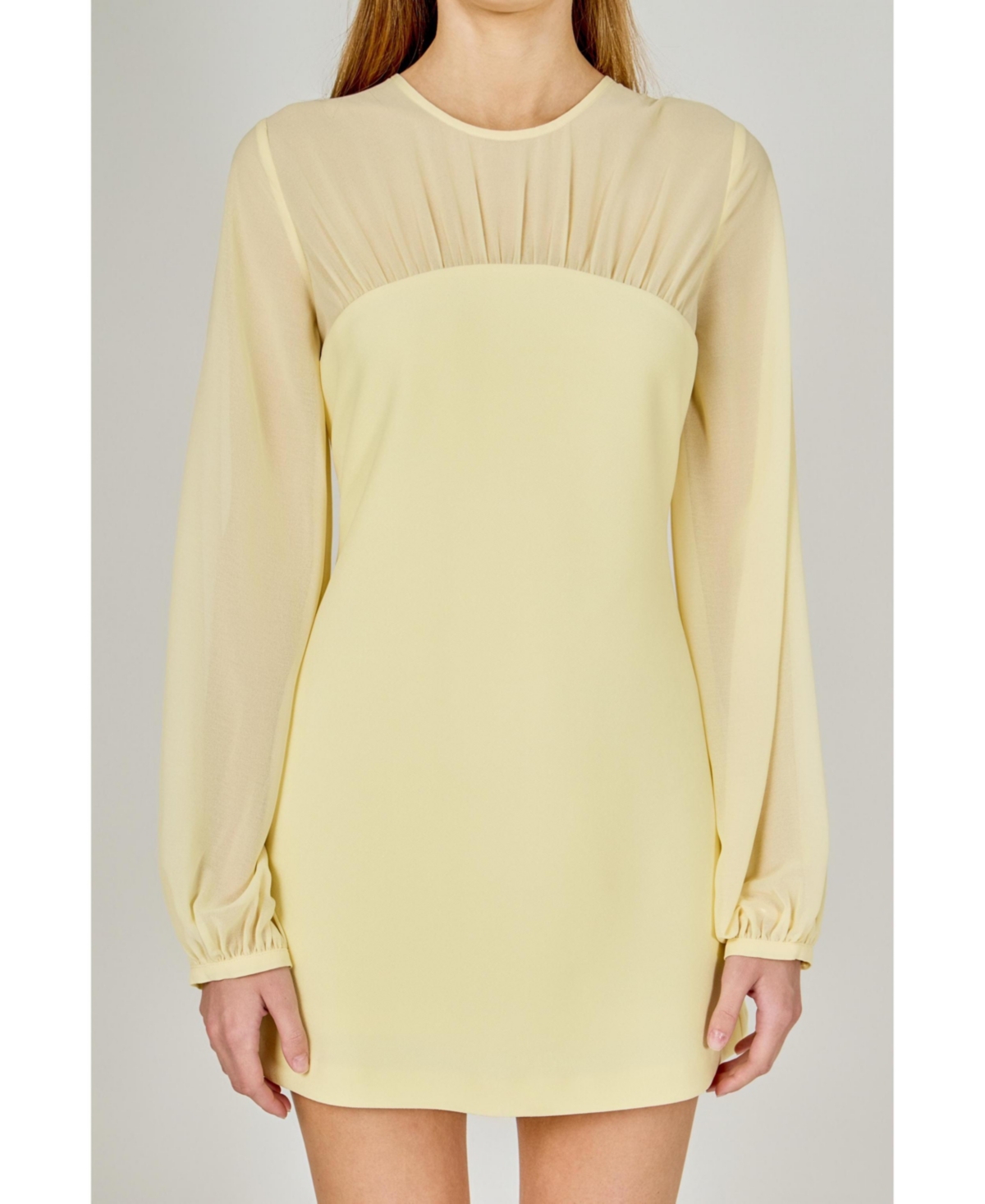 Click here for endless rose Womens Mixed Media Mini Dress with Pu... prices