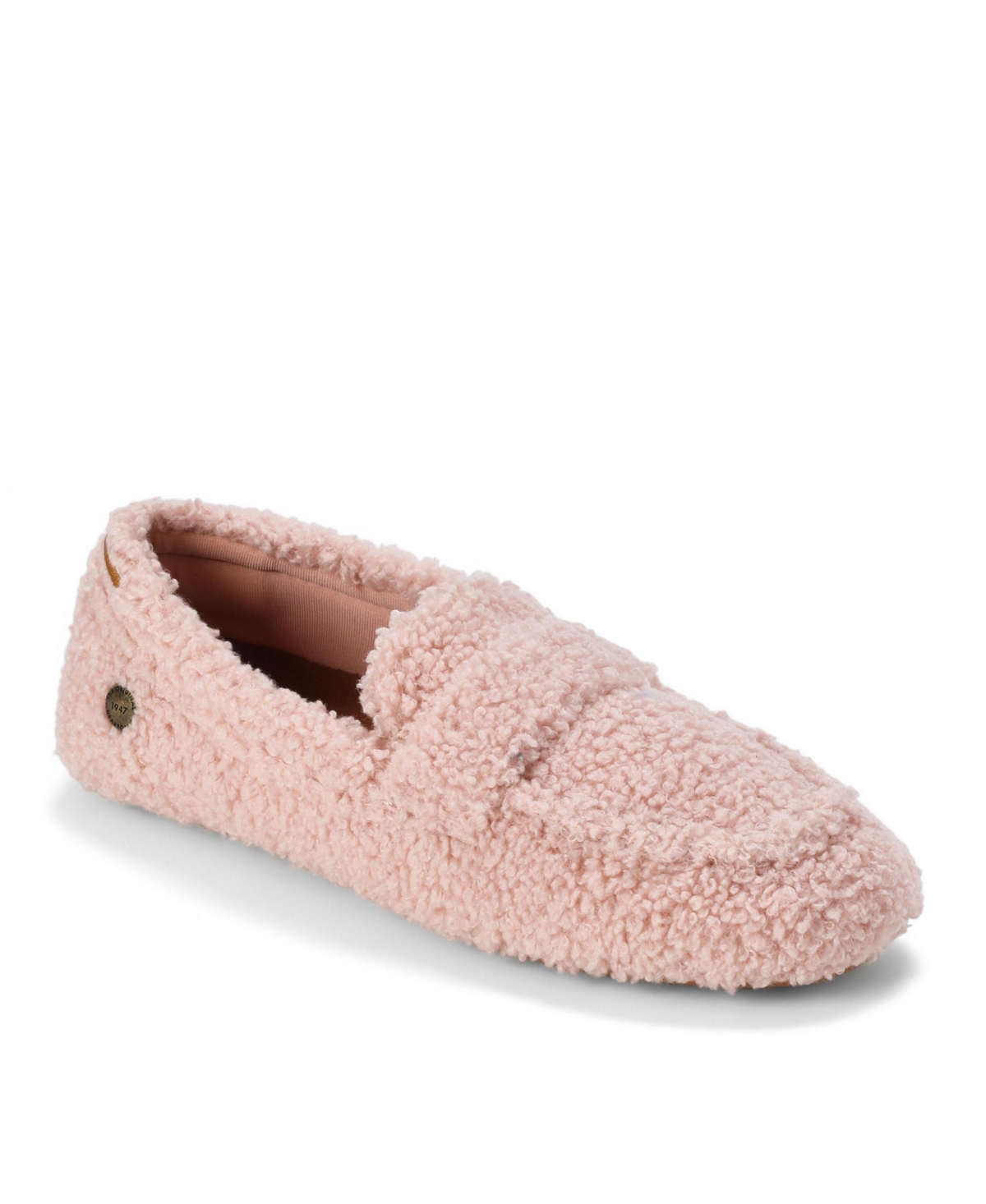 Click here for Dearfoams Womens Hazel Teddy Loafer - Pale mauve prices
